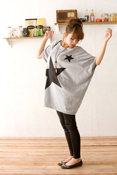 Stars Bat Sleeve Blouse on Luulla