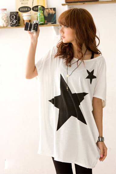 Stars Bat Sleeve Blouse on Luulla